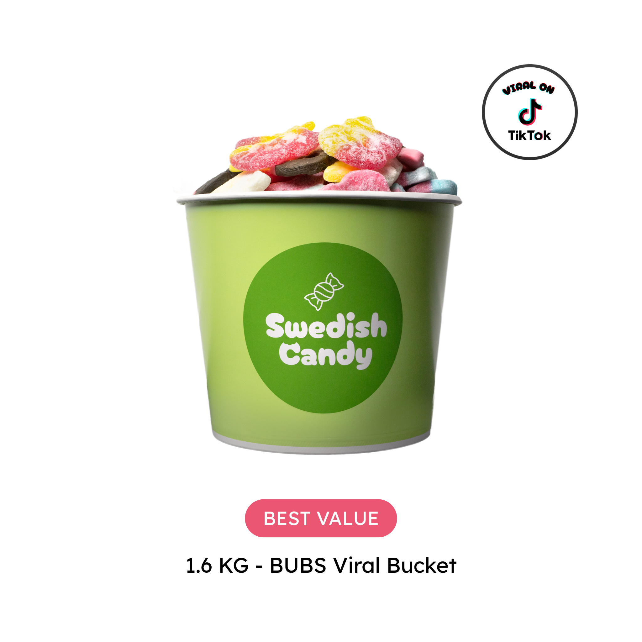 BUBS Viral Bucket – Swedish Candy