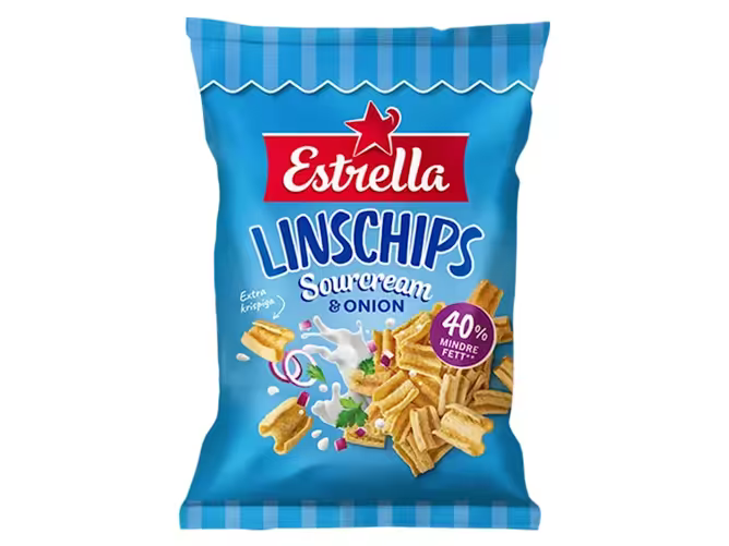 Estrella Lentil Chips Sour Cream & Onion 90g – Swedish Candy